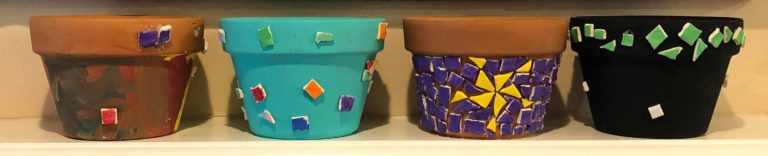 Mosaic Tile Flowerpots: The Perfect Spring Craft - At Yarn's Length