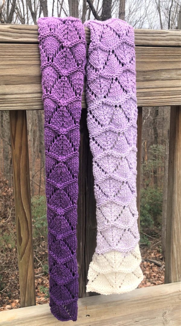 Triangles Lace Scarf [Knitting Pattern] - At Yarn's Length