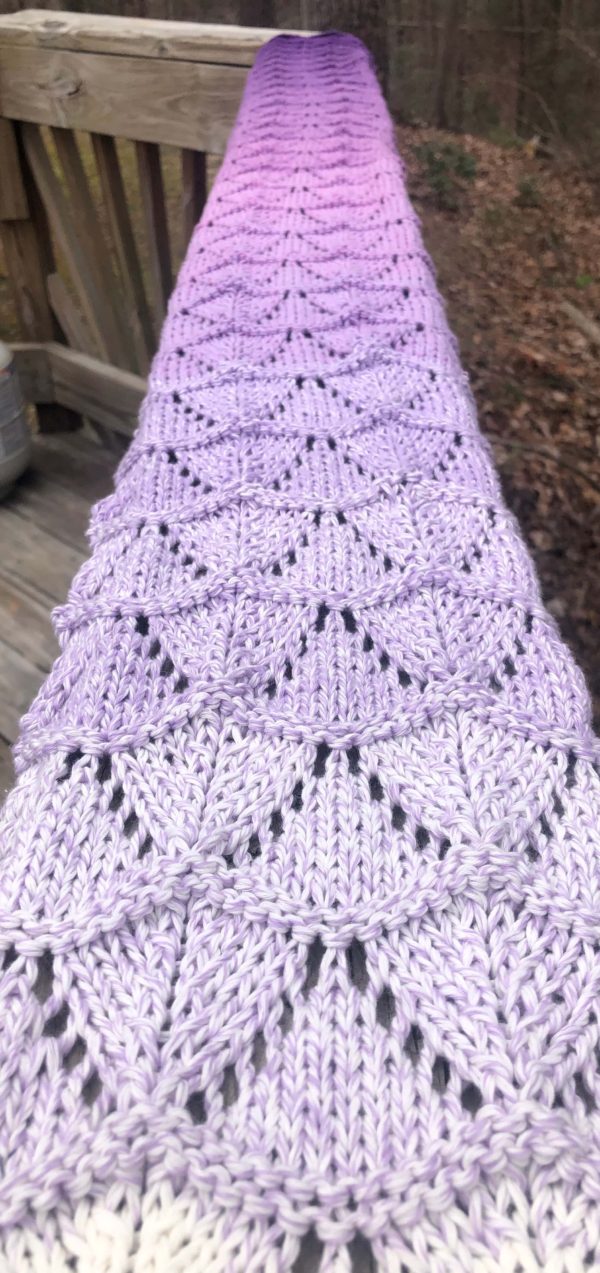 Triangles Lace Scarf [Knitting Pattern] - At Yarn's Length